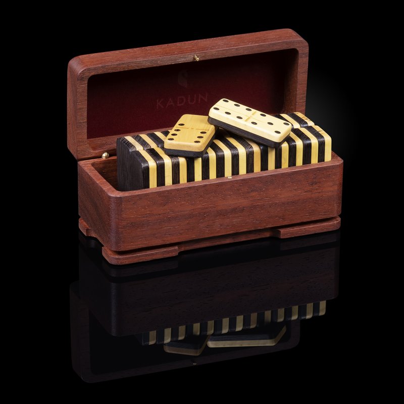 Купить подарочное домино из падука, венге и железного дерева ручной ...